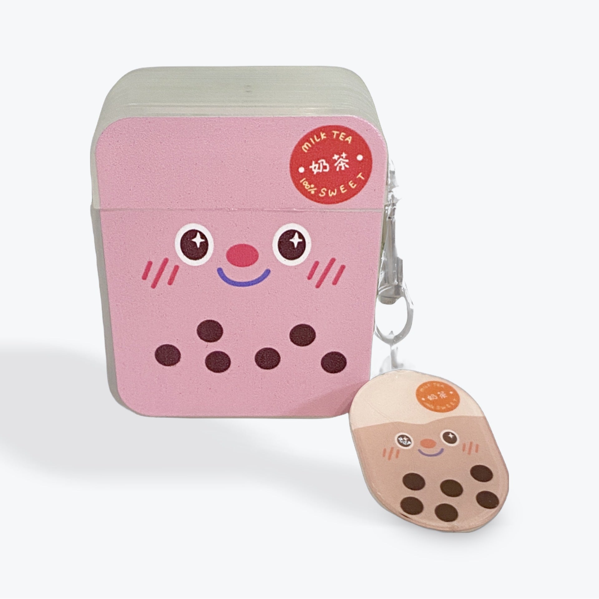 AirPod Case - Milk Tea Smiley 1 | Andora's Bubble Tea Shop